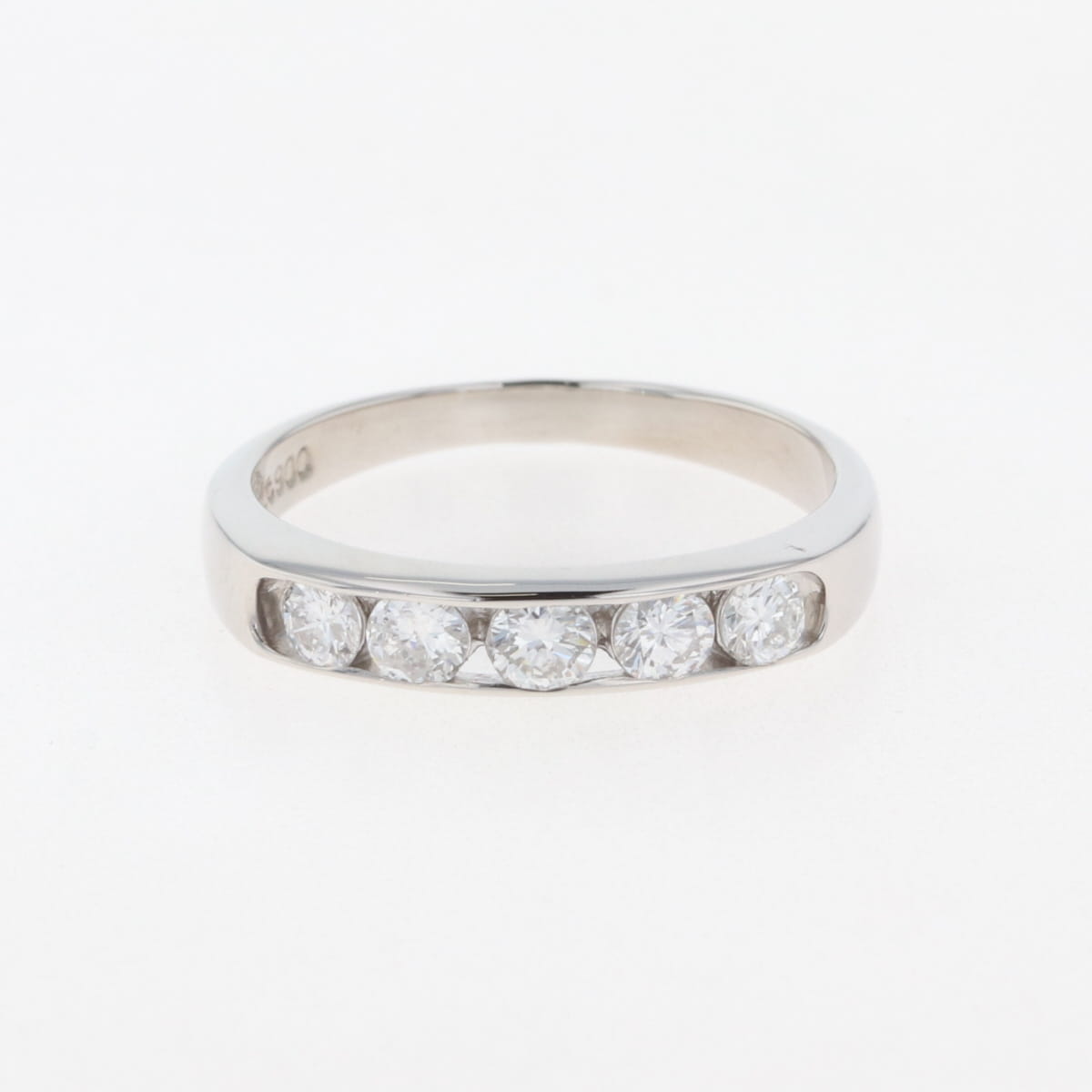 【楽天市場】【ラッピング可】 メレダイヤ デザインリング プラチナ 指輪 リング 12号 Pt900 ダイヤモンド レディース 【中古】：バイ ...