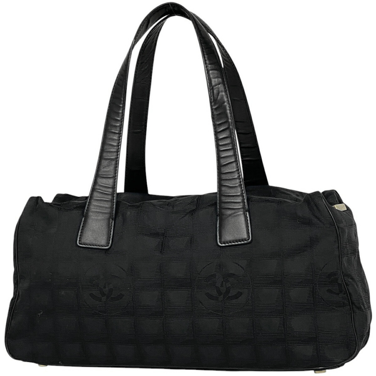 【楽天市場】シャネル CHANEL ニュートラベルライン ハンドバッグ ミニボストン ハンドバッグ ナイロンジャガード ブラック レディース ...