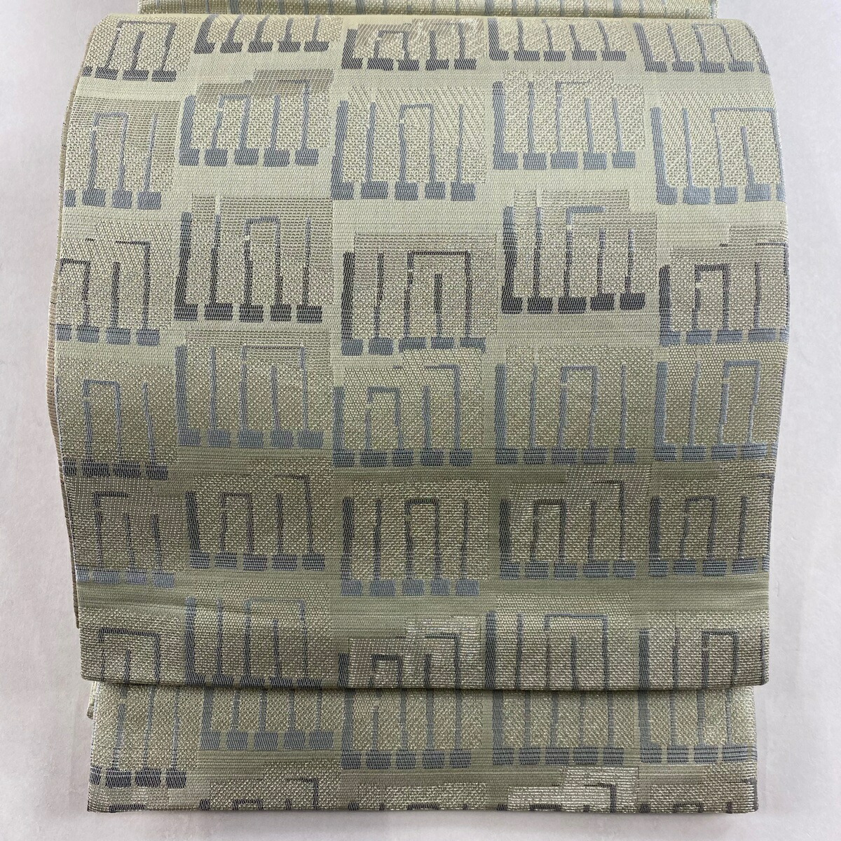 【楽天市場】袋帯 美品 秀品 源氏香 銀糸 薄緑 六通 正絹 【中古】：バイセル 楽天市場店