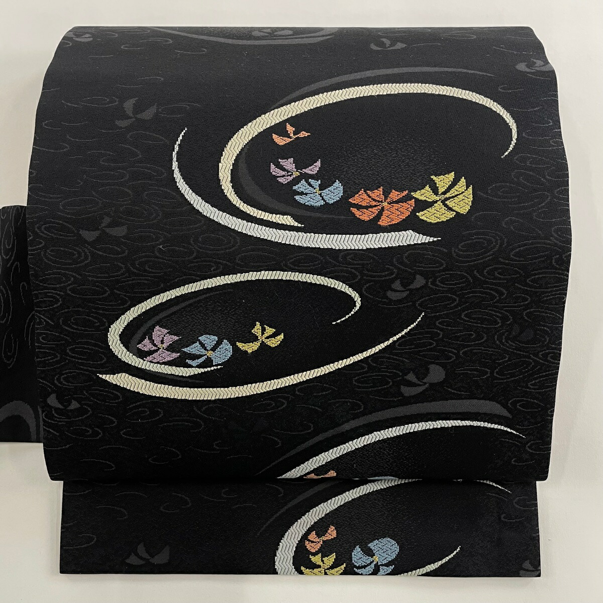 【楽天市場】名古屋帯 美品 名品 花 黒 正絹 【中古】 msp30：バイセル 楽天市場店
