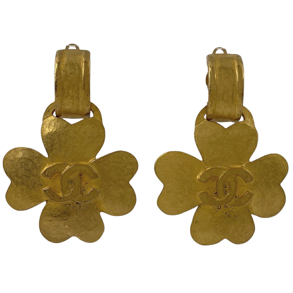 【楽天市場】【ラッピング可】シャネル CHANEL ココマーク スイング イヤリング クローバーモチーフ GP ゴールド レディース 【中古 ...