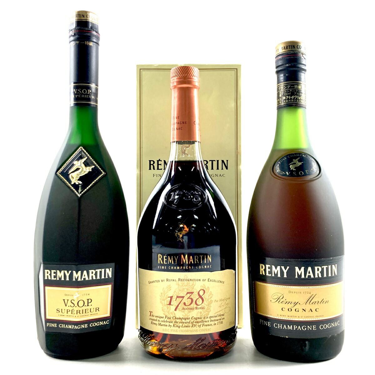 【楽天市場】3本 レミーマルタン REMY MARTIN VSOP スペリオール 旧旧 アコード ロイヤル 1738 コニャック 700ml ...