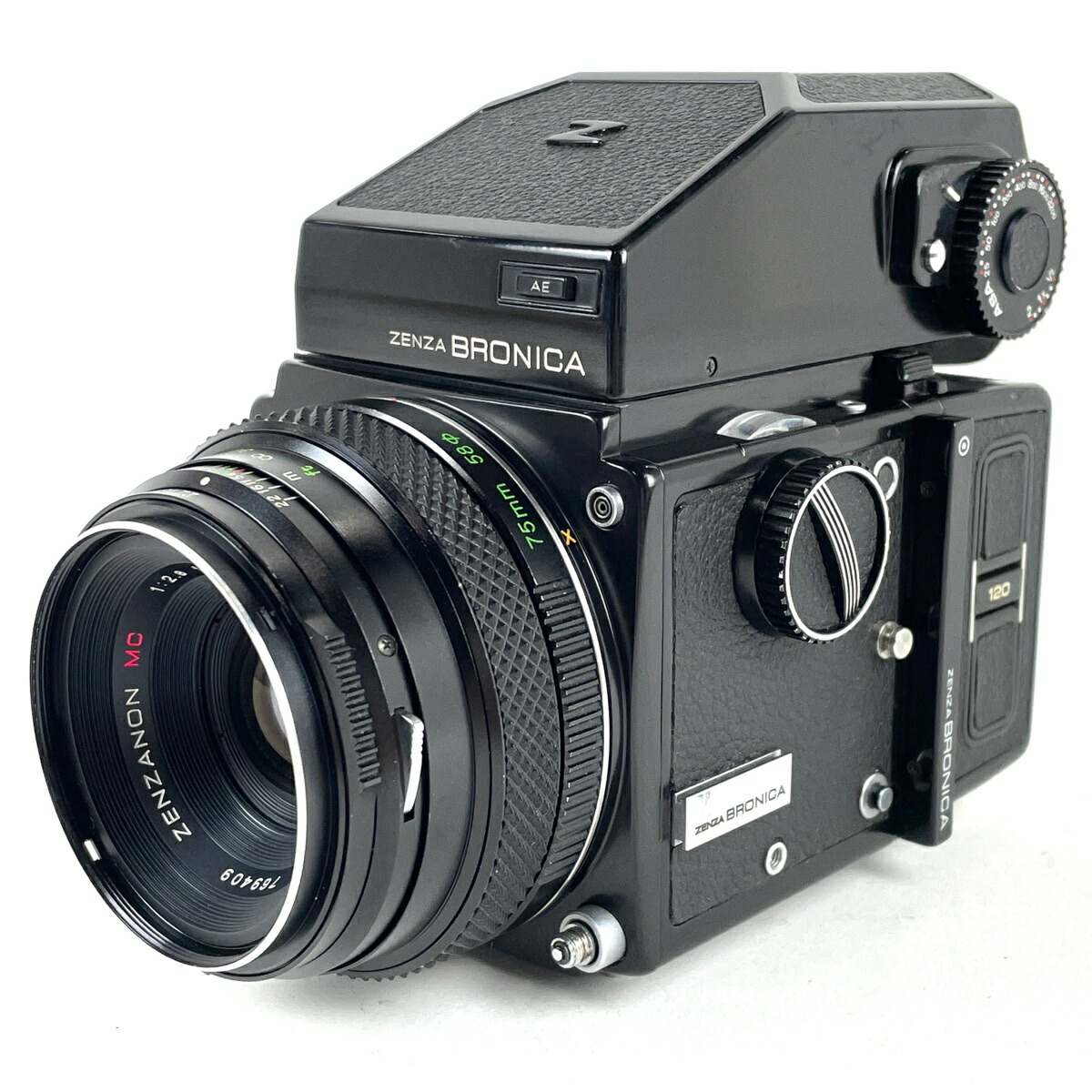 【楽天市場】ゼンザブロニカ Zenza Bronica ETR + ZENZANON MC 75mm F2.8 中判カメラ 【中古】：バイセル 楽天市場店