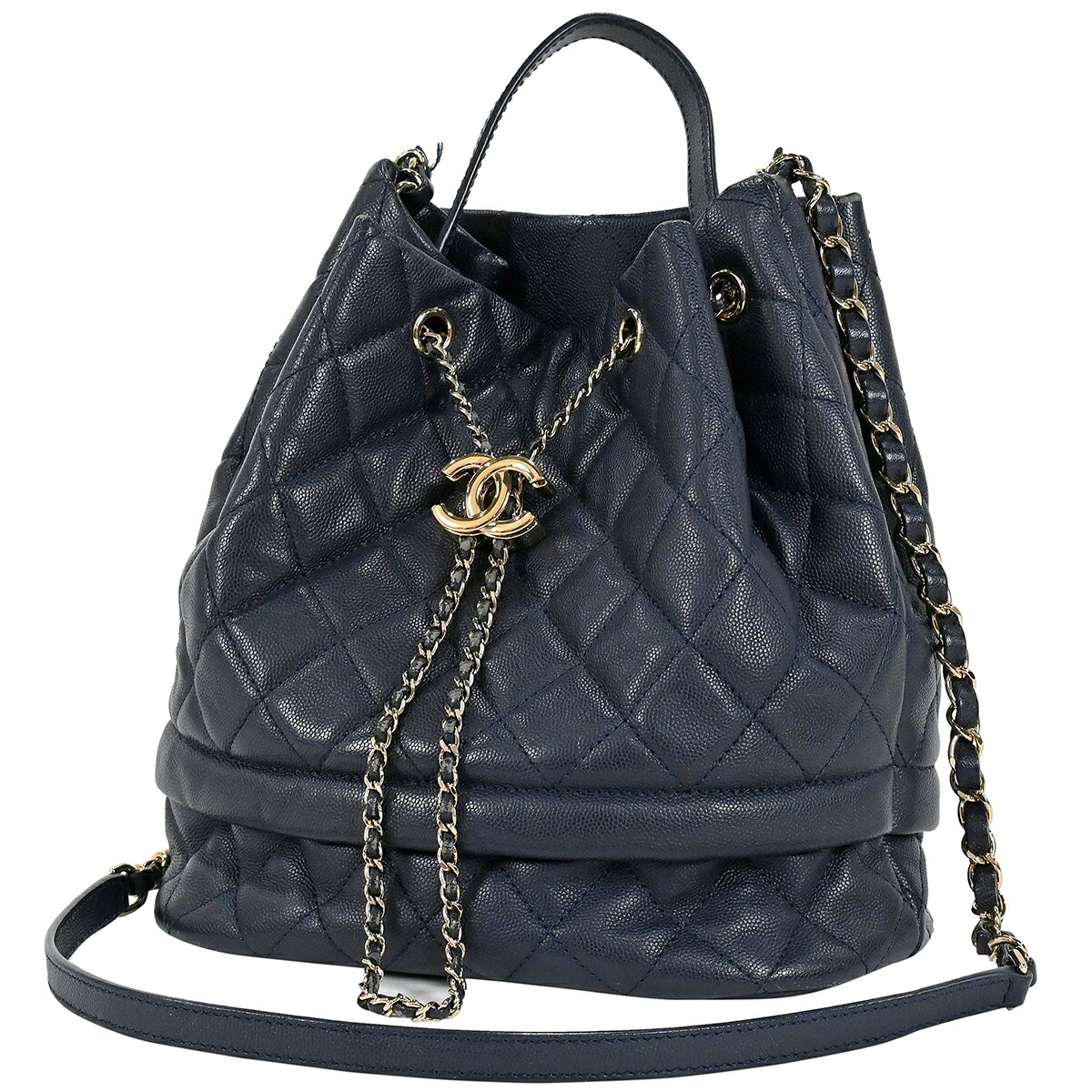 【楽天市場】シャネル CHANEL ココマーク チェーン ショルダーバッグ マトラッセ 巾着型 ハンドバッグ ドローストリング ショルダー ...