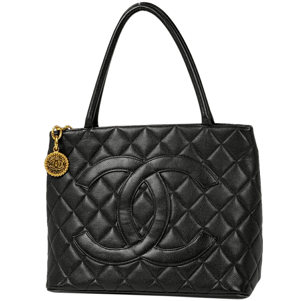 【楽天市場】シャネル CHANEL 復刻トート ココマーク ハンドバッグ トートバッグ キャビアスキン ブラック A01804 レディース ...