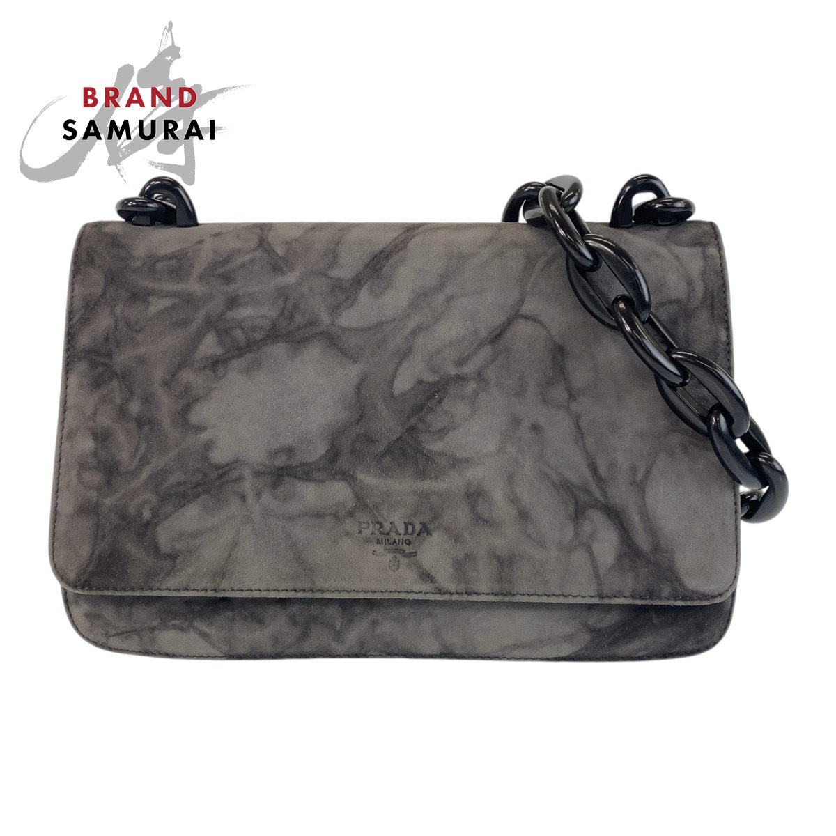 【楽天市場】希少 美品 PRADA プラダ プラチェーン グレー スウェード /プラスチック 斜め掛け ショルダーバッグ メッセンジャーバッグ ...