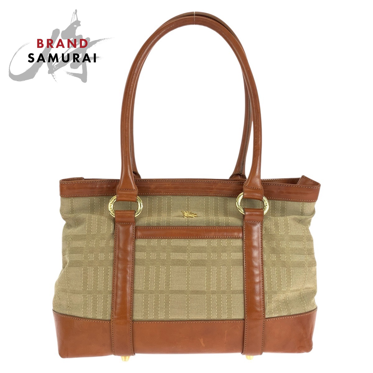 【楽天市場】BURBERRY バーバリー チェック柄 ブラウン ゴールド金具 キャンバス /レザー トートバッグ ショルダーバッグ レディース ...