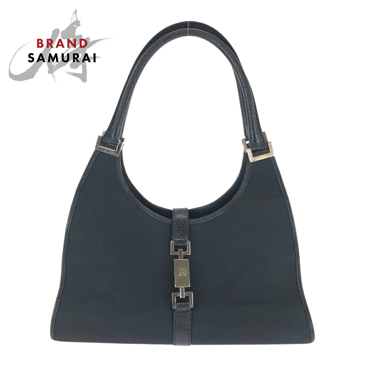 【楽天市場】美品 GUCCI グッチ ジャッキー ブラック 黒 シルバー金具 GGキャンバス 002 1067 ホーボー ワンショルダーバッグ ...