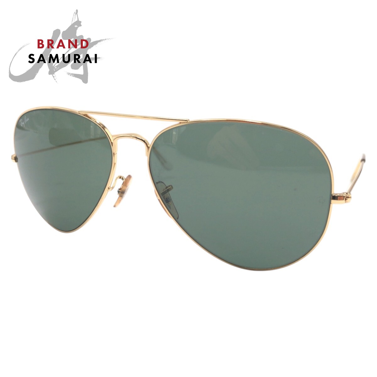 【楽天市場】美品 Ray-Ban レイバン アビエーター ゴールド グリーン メタル RB3026 L2846 サングラス ティアドロップ ...