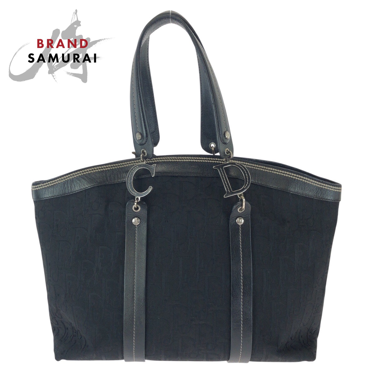 【楽天市場】Dior ディオール トロッター ブラック 黒 シルバー金具 キャンバス /レザー トートバッグ ショルダーバッグ レディース 500836 【中古】：BRAND SAMURAI