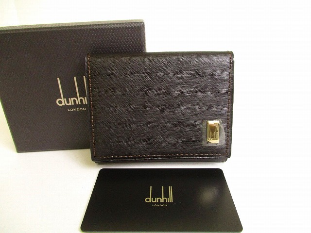 【楽天市場】【未使用保管品】ダンヒル Dunhill レザー ロゴプレート サイドカー コインパース 小銭入れ メンズ ダークブラウン【中古 ...