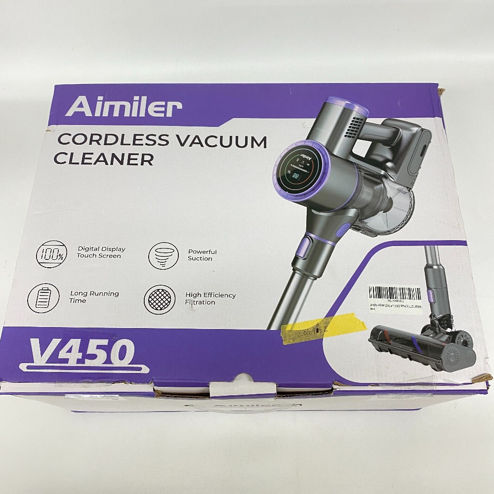 【楽天市場】AIMILER アイミラー V450 コードレス掃除機 掃除機 450W 33Kpa 120000RPM LEDディスプレイ ...