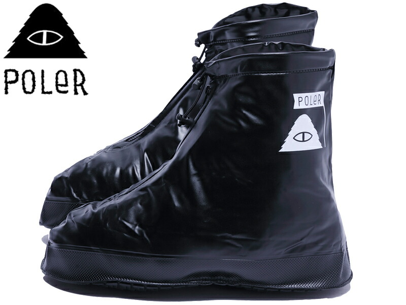 【楽天市場】POLER ポーラー SUMMIT SHOES RAINCOVER シューズレインカバー 靴 カバー 雨 黒 55400001 ...