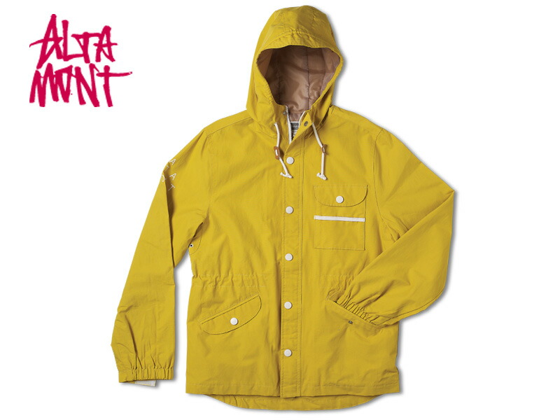 【楽天市場】【ALTAMONT/オルタモント/アルタモント】マウンテンジャケット Windthrow JACKET イエロー ストリート系 ...