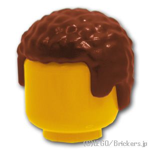 【楽天市場】レゴ パーツ ミニフィグ ヘア - ショートパンチパーマ [ Reddish Brown / ブラウン ] | LEGO純正品の ...