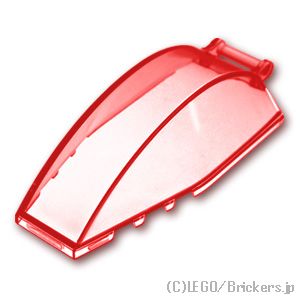 【楽天市場】レゴ パーツ ウィンドスクリーン 8 x 4 x 2 - バーハンドル [ Tr,Red / トランスレッド ] | LEGO純正 ...
