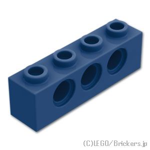 【楽天市場】レゴ パーツ テクニック ブロック 1 x 4 - 穴3 [ Dark Blue / ダークブルー ] | LEGO純正品の バラ ...