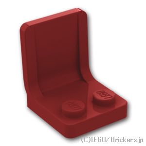【楽天市場】レゴ パーツ シート / チェア - 2 x 2 [ Dark Red / ダークレッド ] | LEGO純正品の バラ 売り ...