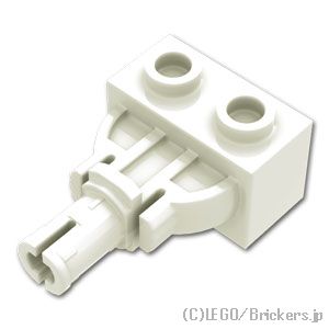【楽天市場】レゴ パーツ テクニック ブロック 1 x 2 - ローテーションジョイントピン [ White / ホワイト ] | LEGO ...