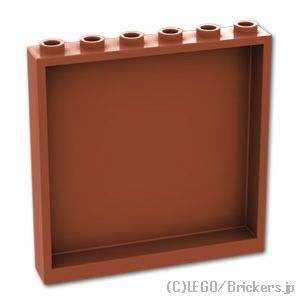 【楽天市場】レゴ パーツ パネル 1 x 6 x 5 [ Reddish Brown / ブラウン ] | LEGO純正品の バラ 売り ...
