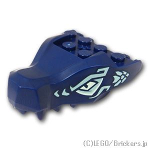 【楽天市場】レゴ パーツ ドラゴンヘッド - 上あご ライトブルーの眉と鱗パターン [ Dark Blue / ダークブルー ] | LEGO ...