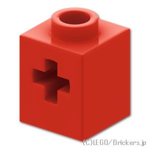 【楽天市場】レゴ パーツ テクニック ブロック 1 x 1 - 十字軸穴 [ Red / レッド ] | LEGO純正品の バラ 売り ...