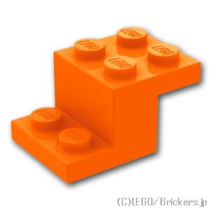 【楽天市場】レゴ パーツ ブラケット 3 x 2 x 1 - 1/3 - 十字軸穴 [ Orange / オレンジ ] | LEGO純正品の ...