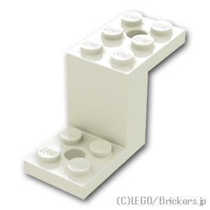 【楽天市場】レゴ パーツ ブラケット 5 x 2 x 2 1/3 2穴＆スタッドホルダー [ White / ホワイト ] | LEGO純正品 ...