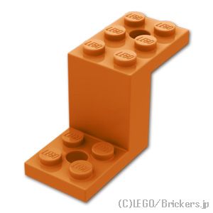 【楽天市場】レゴ パーツ ブラケット 5 x 2 x 2 1/3 2穴＆スタッドホルダー [ Dark Orange / ダークオレンジ ...