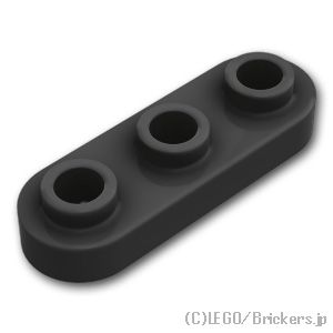 【楽天市場】レゴ パーツ ラウンド プレート 1 x 3 - オープンスタッド [ Black / ブラック ] | LEGO純正品の バラ ...