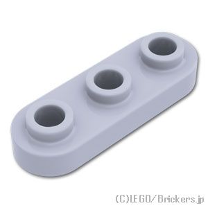 【楽天市場】レゴ パーツ ラウンド プレート 1 x 3 - オープンスタッド [ Light Bluish Gray / グレー ...