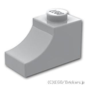 【楽天市場】レゴ パーツ ハーフ 逆 アーチ 1 x 2 [ Light Bluish Gray / グレー ] | LEGO純正品の バラ ...