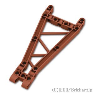 【楽天市場】レゴ パーツ テクニック リフトアーム 7×16 - トライアングルガーダー [ Reddish Brown / ブラウン ...