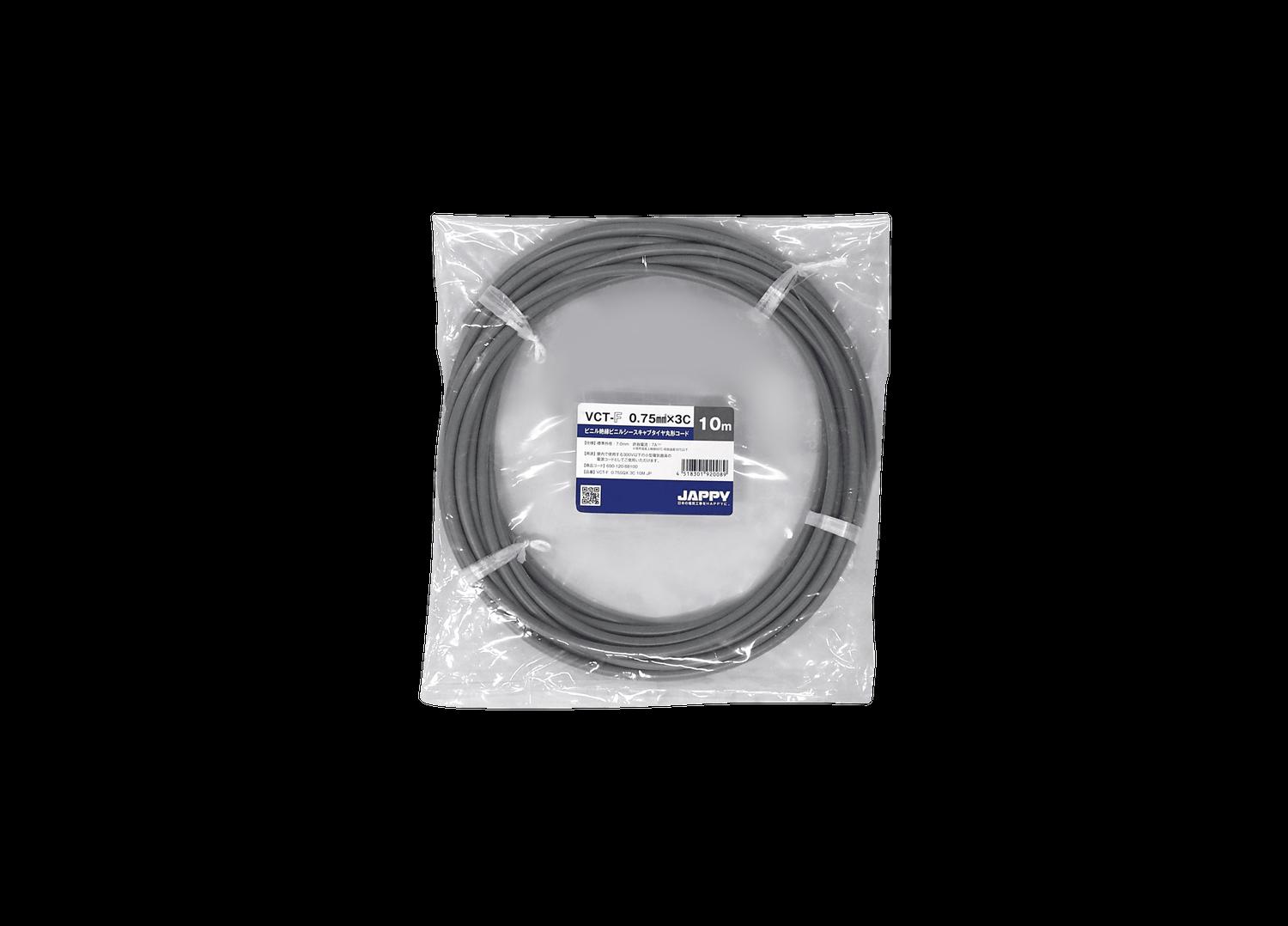【楽天市場】JAPPY VCT-F 0.75SQX 3C 10M JP ミニ定尺品(VCTF) 0.75SQ VCT-F 0.75SQX 3C 10M JP：BRIEDGE BY 古河産業