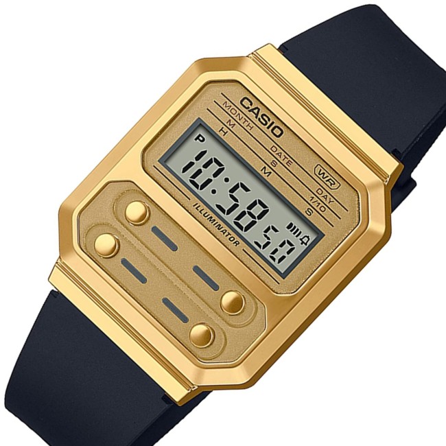 【楽天市場】 メール便配送 CASIO【カシオ】スタンダード デジタルモデル ボーイズサイズ ラバーベルト ゴールド 海外モデル【並行輸入品 ...