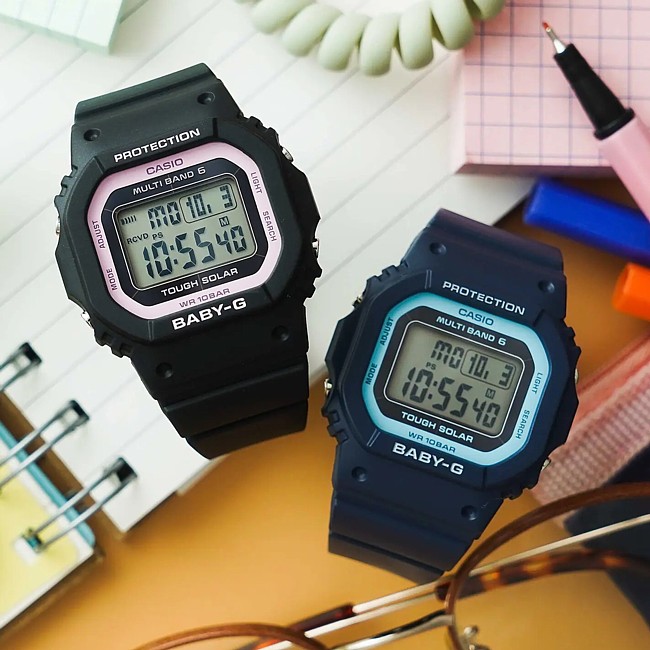 【楽天市場】CASIO/Baby-G【カシオ/ベビーG】ソーラー電波腕時計 レディース ネイビー(国内正規品)BGD-5650-2JF：BRIGHT