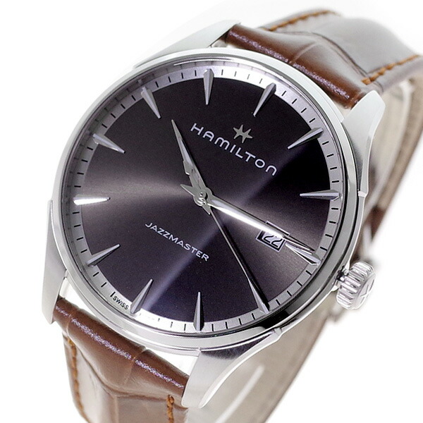 【楽天市場】ハミルトン HAMILTON 腕時計 メンズ H32451581 JAZZMASTER クォーツ ガンメタル ブラウン：ウォッチリスト