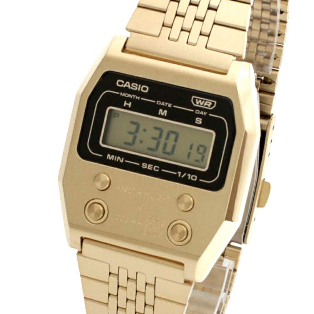 【楽天市場】カシオ CASIO A1100G-5 腕時計 メンズ レディース ゴールド クオーツ デジタル：ウォッチリスト