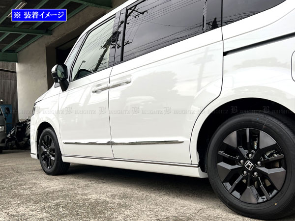 【楽天市場】【 BRIGHTZ ステップワゴンスパーダ RP6 RP7 RP8 メッキサイドドアモール 】 【 SAI−MOL−9010 ...