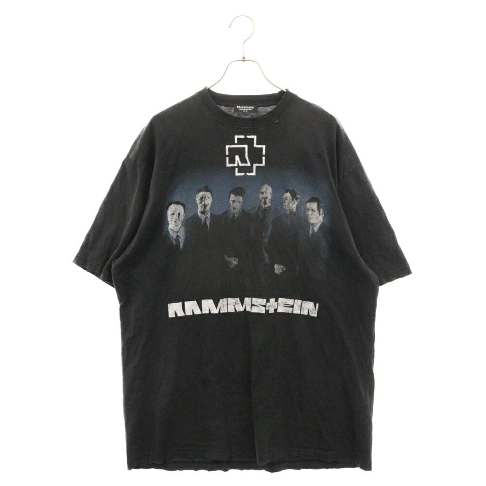 【楽天市場】BALENCIAGA(バレンシアガ) サイズ:S 21SS×RAMMSTEIN Tee×ラムシュタインコラボ ヴィンテージ加工半袖 ...