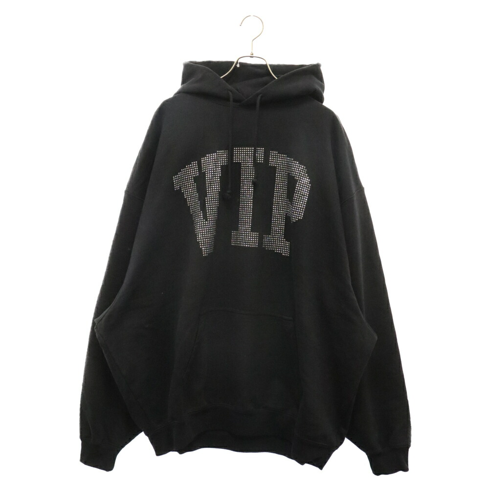 【楽天市場】VETEMENTS(ヴェトモン) サイズ:S 23AW VIP CRYSTAL LOGO HOODIE VIPクリスタルロゴ ...