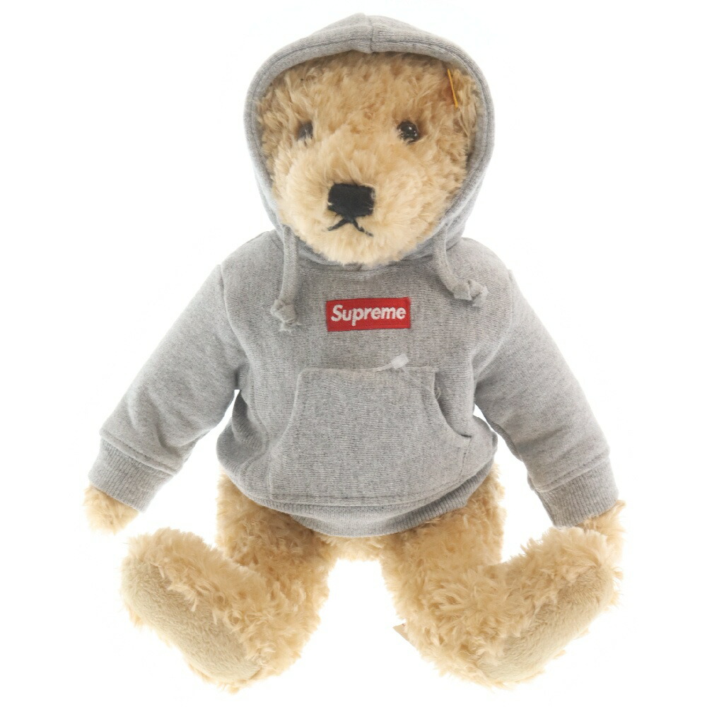【楽天市場】SUPREME(シュプリーム) 18AW×Steiff Bear シュタイフ ボックスロゴパーカー テディベア 人形 ベージュ ...