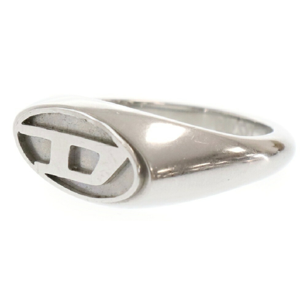【楽天市場】DIESEL(ディーゼル) サイズ:22.0号 Stainless Steel Logo Signet Ring ステンレス ...