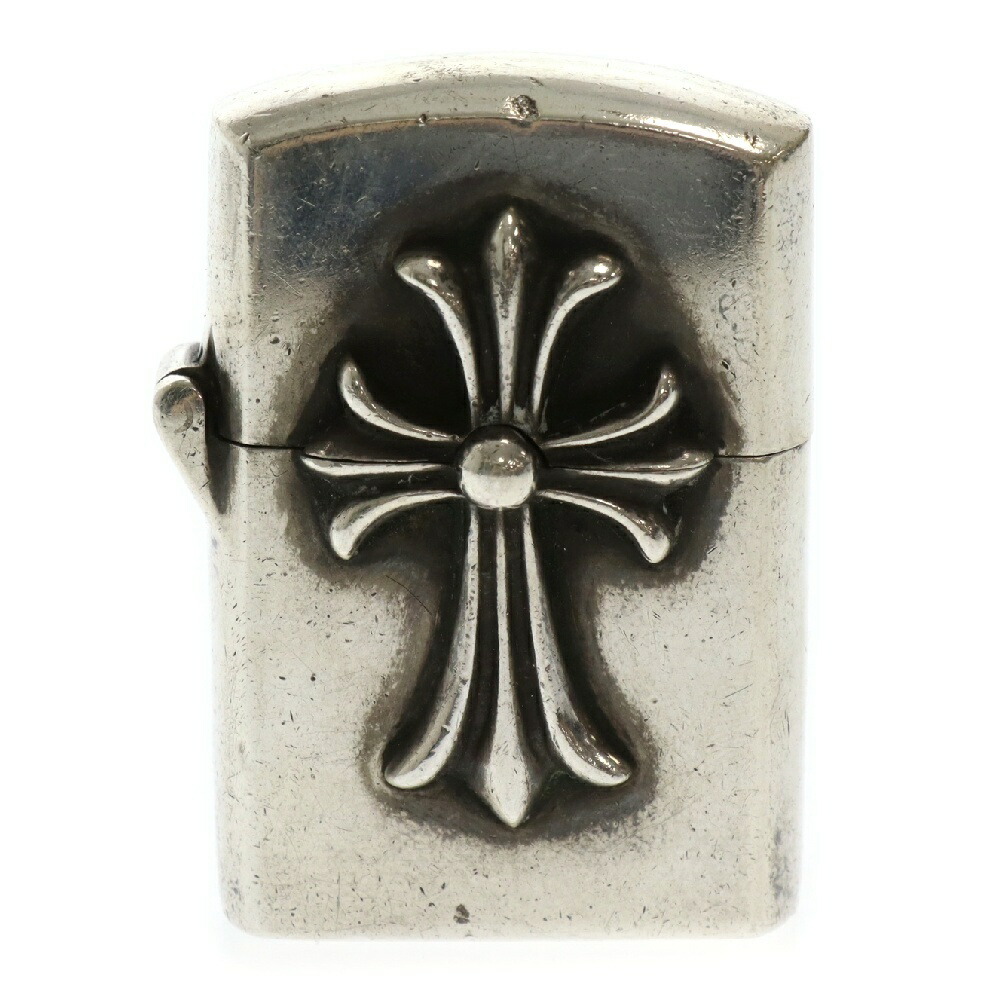 【楽天市場】CHROME HEARTS(クロムハーツ) ZIPPO LIGHTERZ-V1 V1スモールCHクロスジッポライター シルバー ...