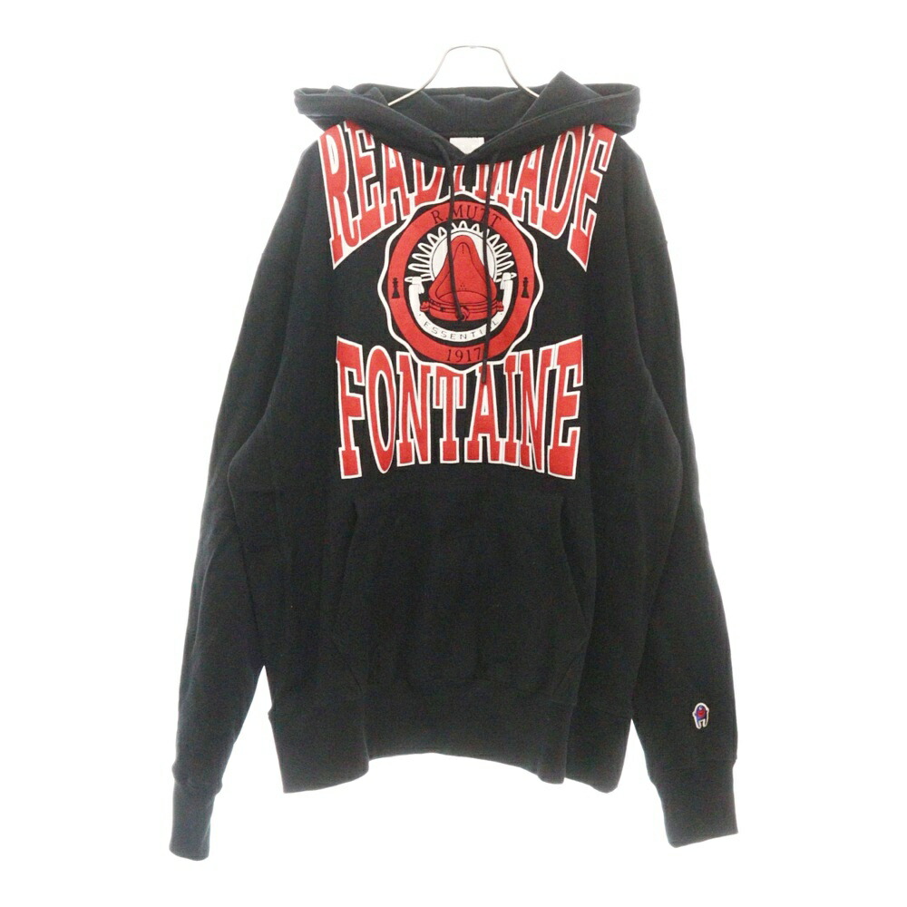 【楽天市場】READY MADE(レディメイド) サイズ:M HOODIE R.MUTT カレッジロゴ スウェットパーカー ブラック RE ...