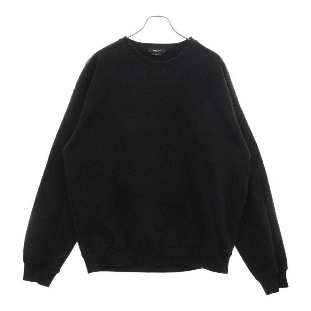 【楽天市場】VERSACE(ヴェルサーチ) サイズ:L Logo Emboss Stech Crewneck ロゴエンボスステッチ クルー ...