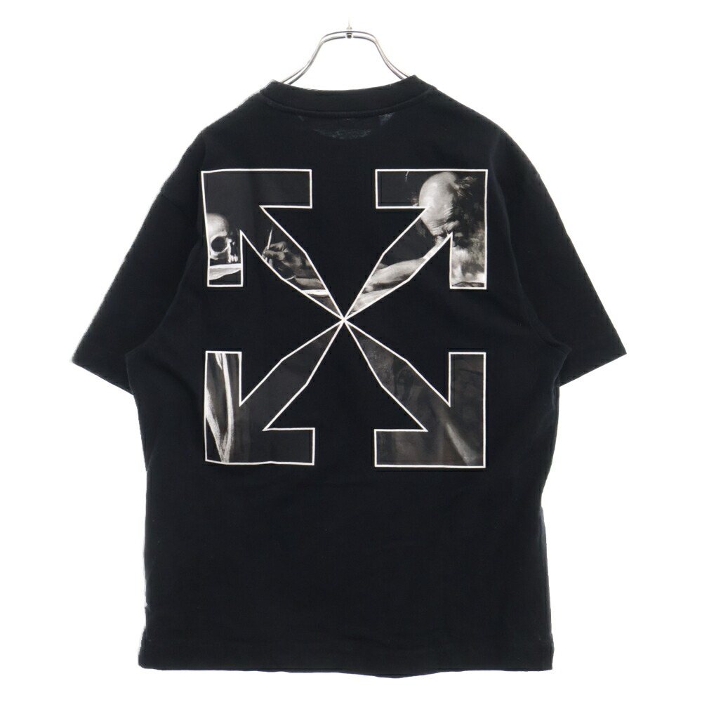 【楽天市場】OFF-WHITE(オフホワイト) サイズ:XS 23SS バックアロープリント クルーネック 半袖Tシャツカットソー ブラック OMAA120F21JER007【中古】【程度B ...