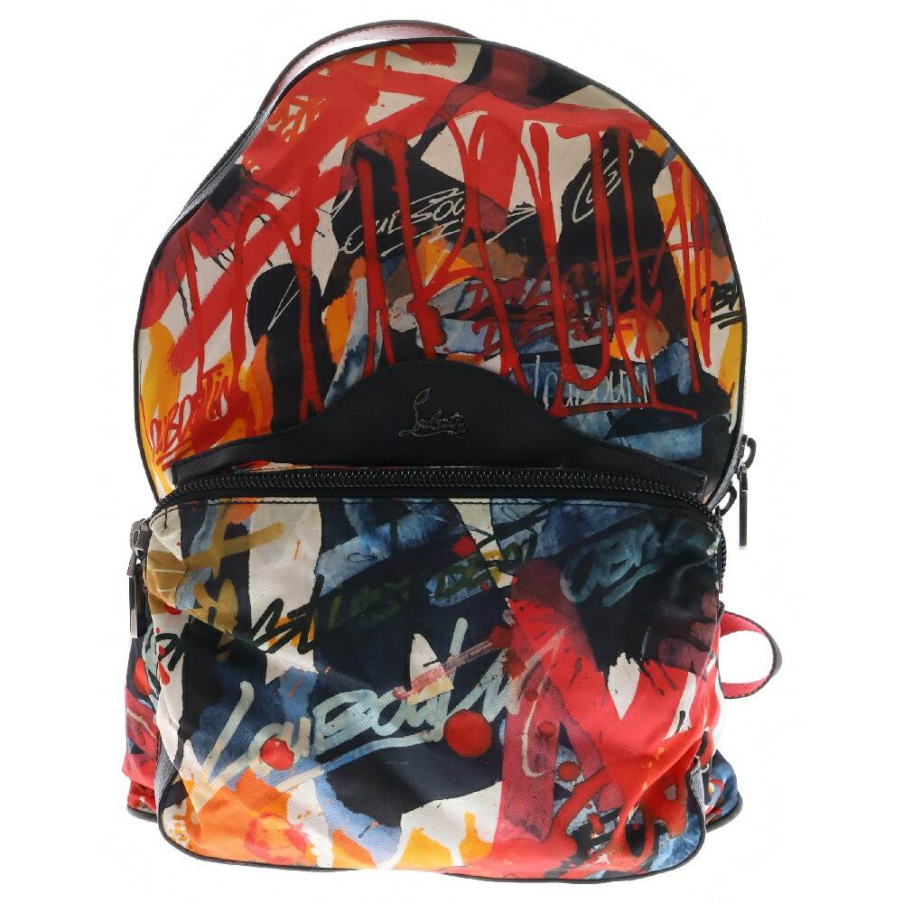 【楽天市場】CHRISTIAN LOUBOUTIN(クリスチャンルブタン) BACKLOUBI スタッズ 総柄デザイン バックパック リュック ...
