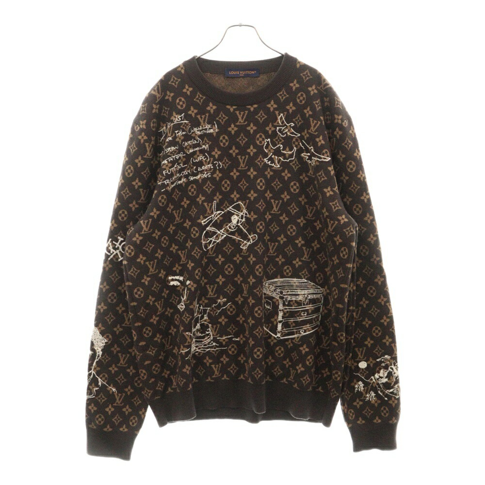 【楽天市場】LOUIS VUITTON(ルイヴィトン) サイズ:4L 23AW Monogram Crewneck Sweater モノグラム ...