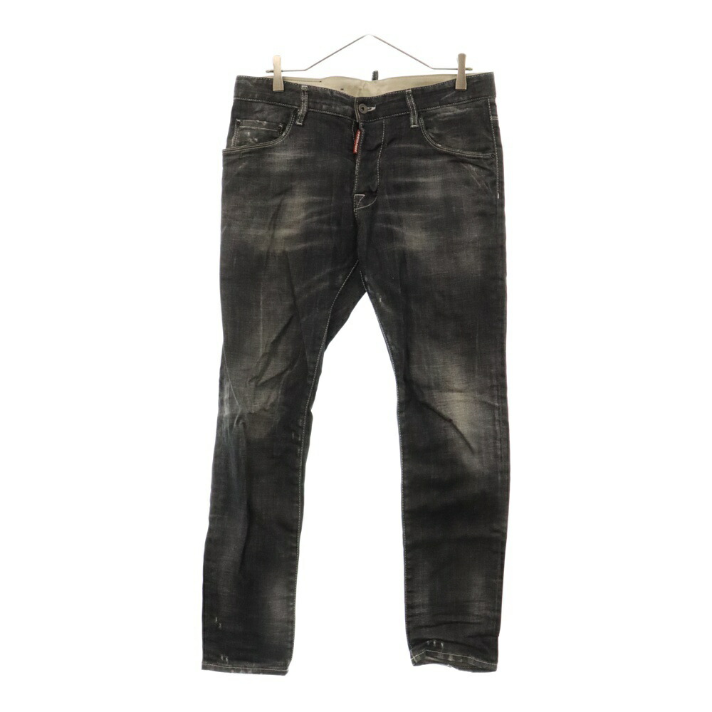 【楽天市場】DSQUARED2(ディースクエアード) サイズ:48 22SS SEXY TWIST JEAN スキニー ツイスト ジーンズ デニムパンツ ブラック S71LB1008 ...
